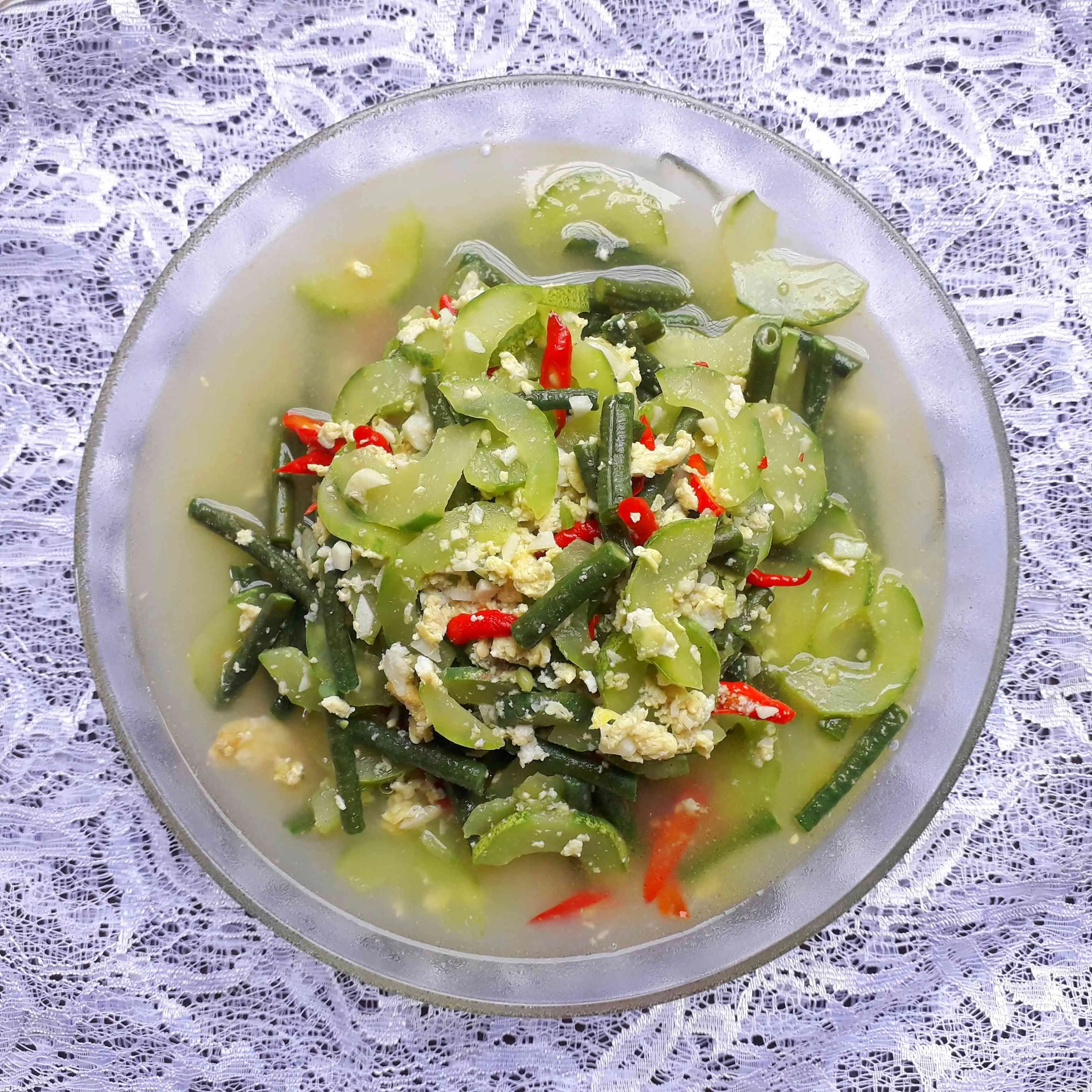 Resep Tumis Timun Kacang Panjang Telur Sederhana Rumahan di Yummy App