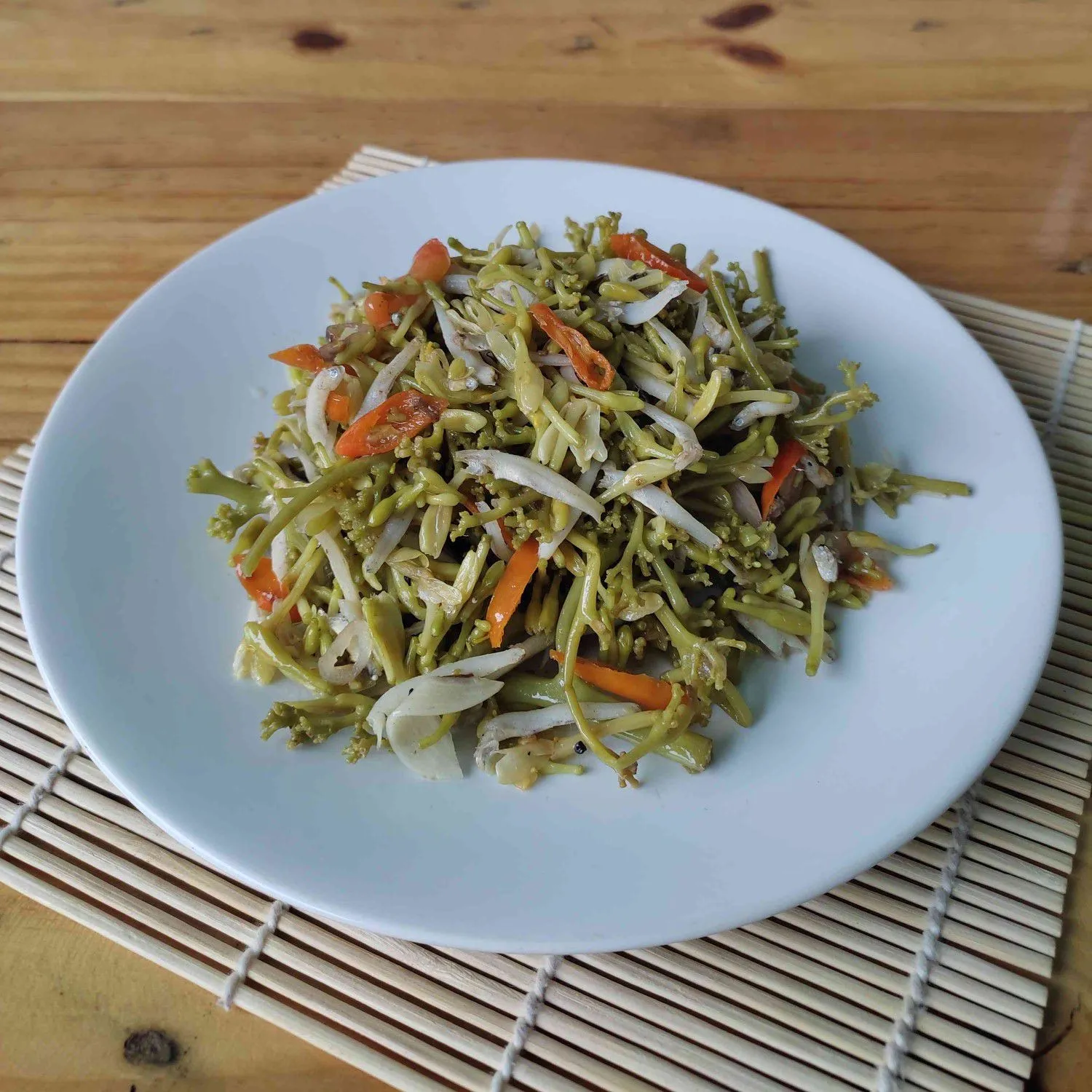 Resep Tumis Bunga Pepaya dan Teri Sederhana Rumahan di Yummy App