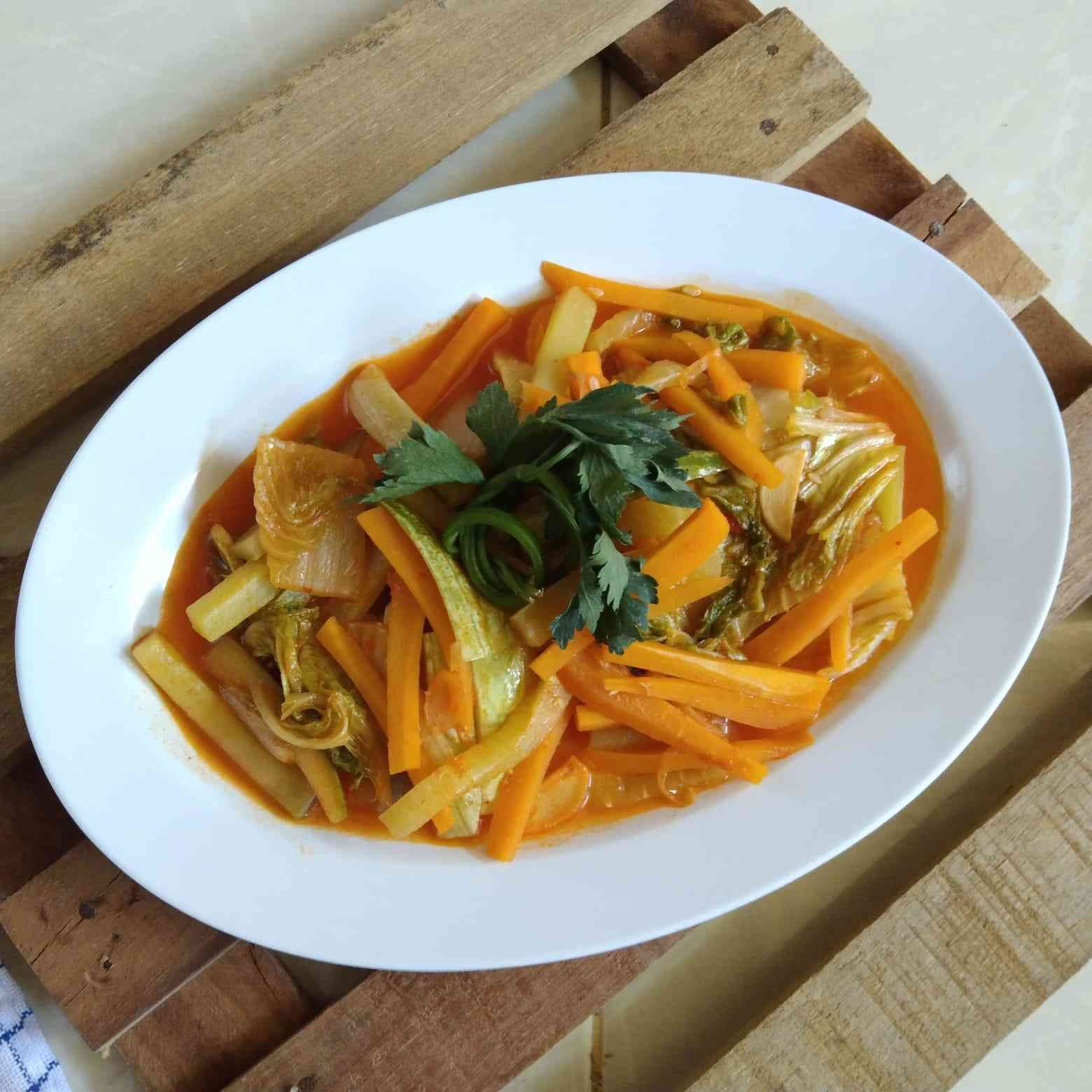 Resep Tumis Sawi Balado Sederhana Rumahan dari Rika's Kitchen