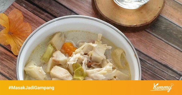 Resep Lodeh Tewel Kelo Puteh Sederhana Rumahan Di Yummy App