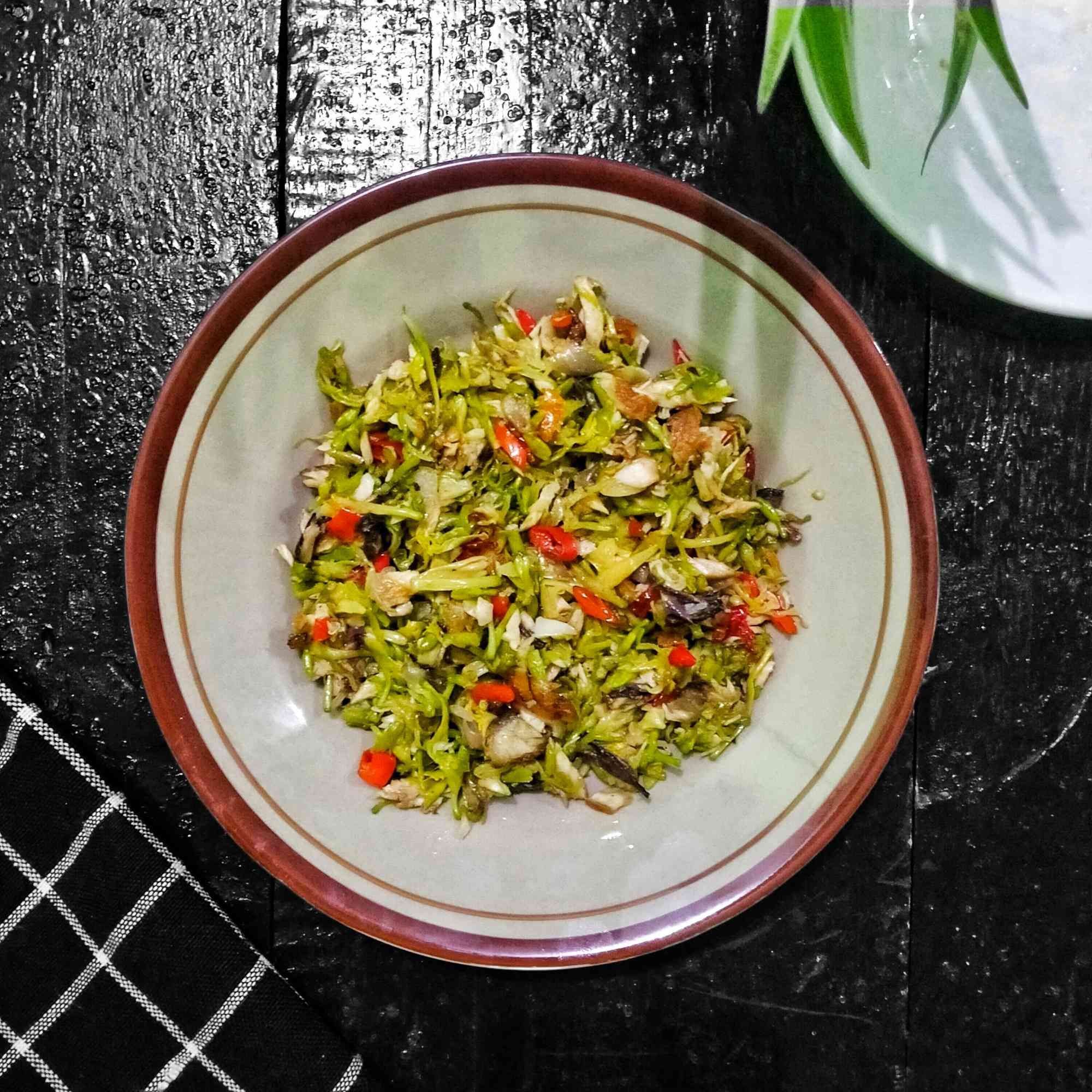 Resep Oseng Bunga Pepaya Ikan Asar Sederhana Rumahan di Yummy App