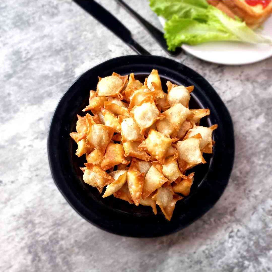 Resep Pangsit Goreng Mini Sederhana Rumahan dari andrenia giawati