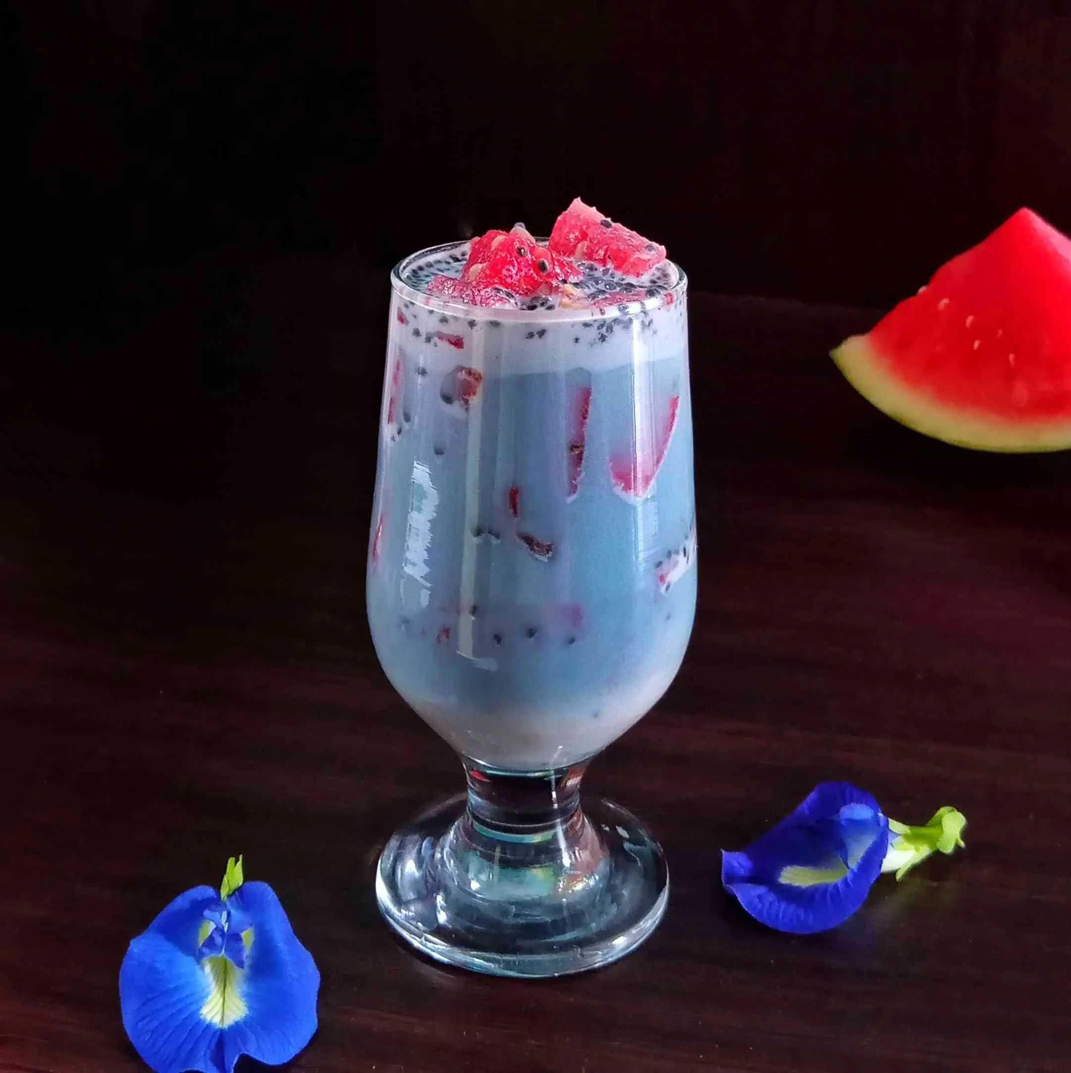 Resep Es Susu Semangka Bunga Telang Sederhana Rumahan Di Yummy App