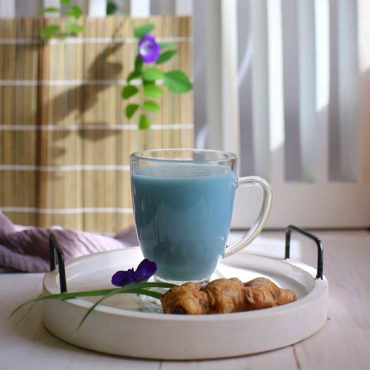 Resep Wedang Jahe Susu Bunga Telang Sederhana Rumahan di Yummy App