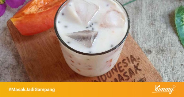 Resep Es Pepaya Susu Jagomasak2022 Sederhana Rumahan Di Yummy App