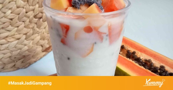 Resep Es Pepaya Susu Selasih Jagomasak2022 Sederhana Rumahan Di Yummy App