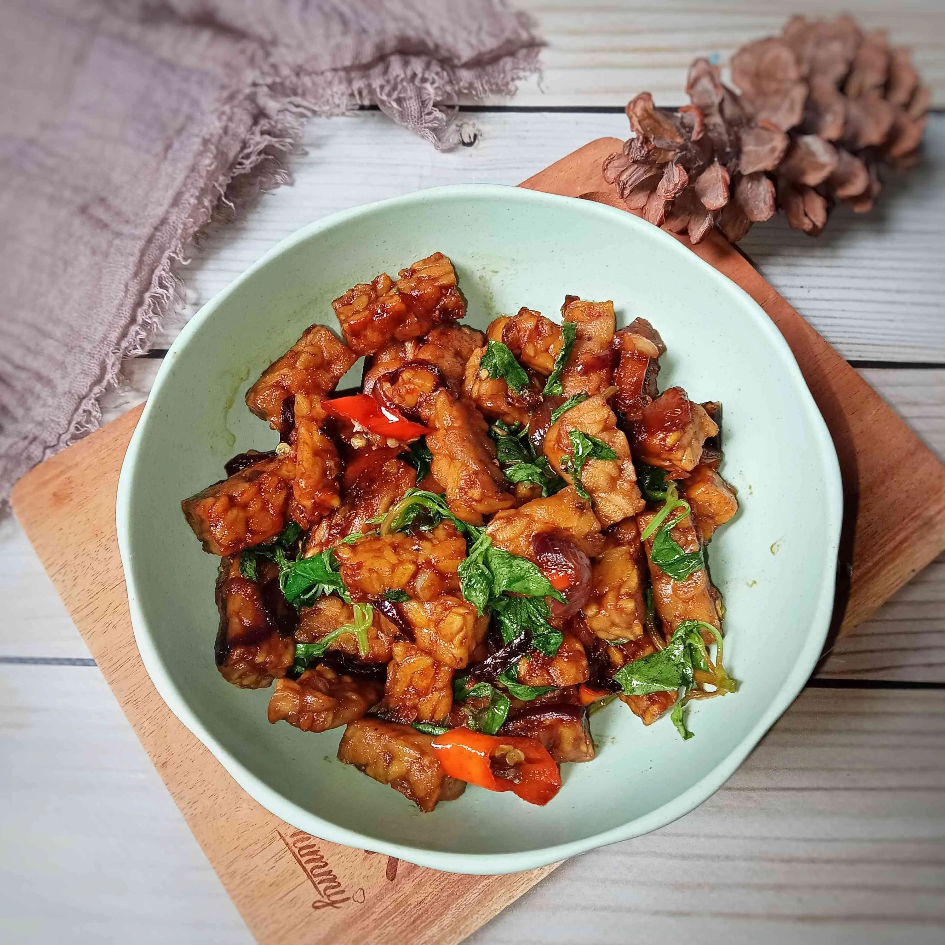 Resep Tempe Kemangi Tumis Kecap Sederhana Rumahan Di Yummy App