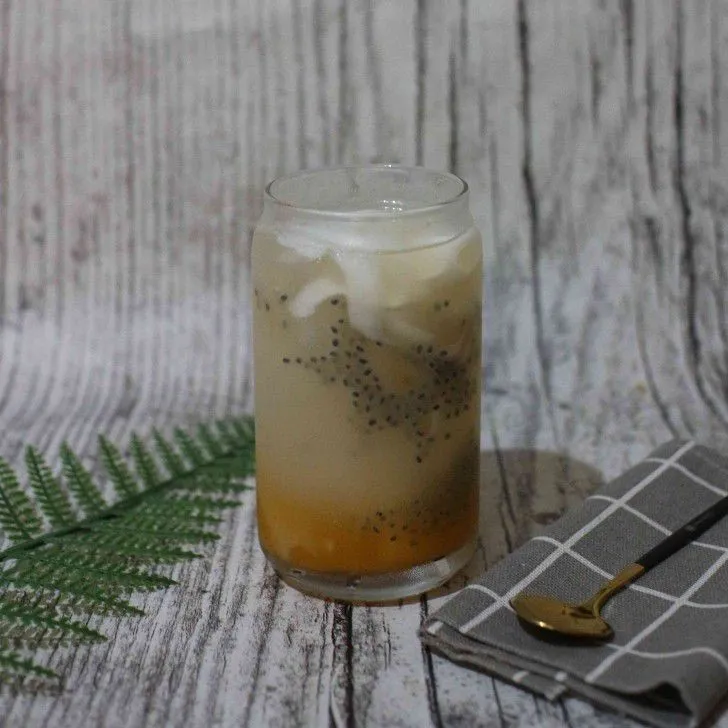 Resep Es Kelapa Jeruk Selasih Sederhana Rumahan Di Yummy App