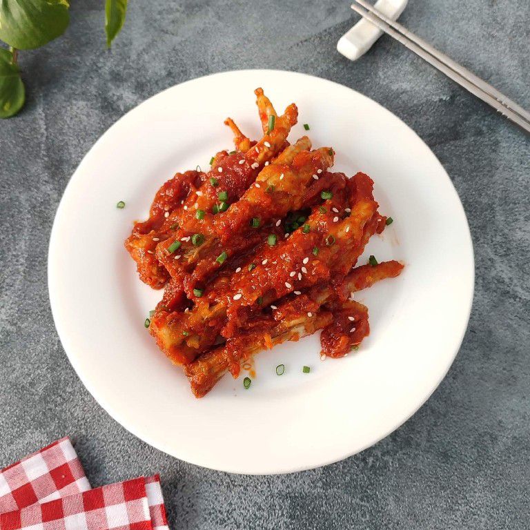 Resep Maeun Dakbal (Ceker Pedas Korea) #MENUTANGGALTUA Sederhana ...