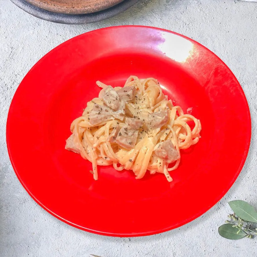 Resep Simple Fettuccine Alfredo Menutanggaltua Sederhana Rumahan Di