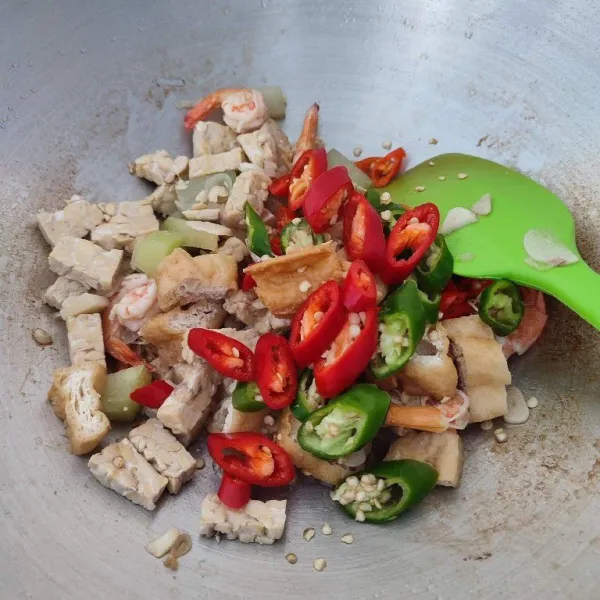 Resep Tumis Tahu Tempe Udang Labu Siam Sederhana Rumahan Di Yummy App
