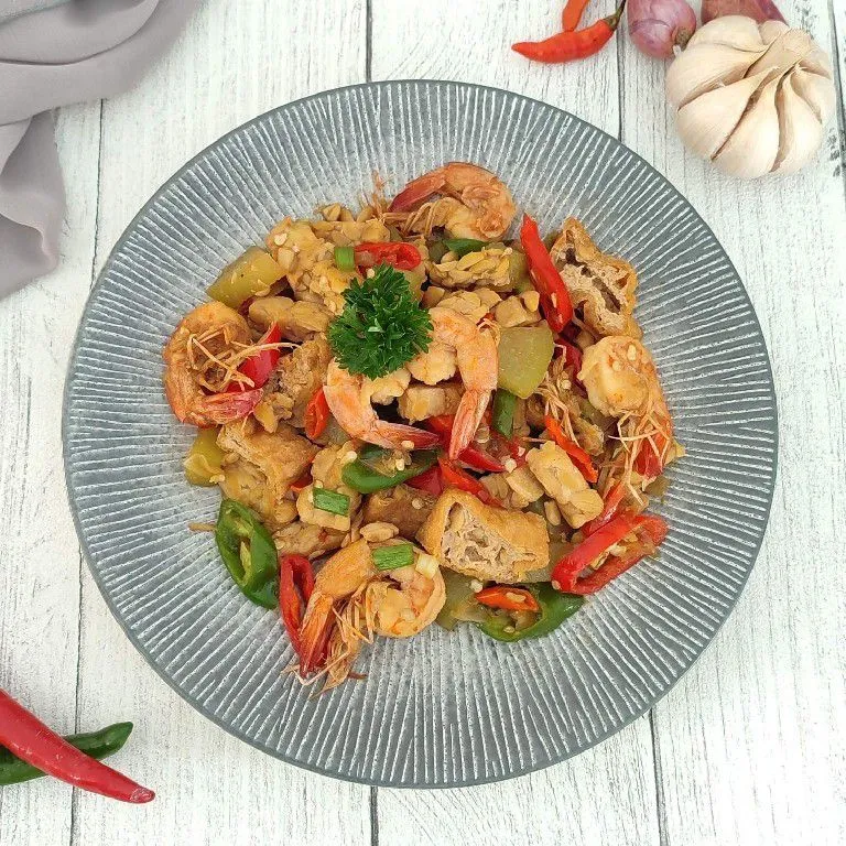 Resep Tumis Tahu Tempe Udang Labu Siam Sederhana Rumahan Di Yummy App
