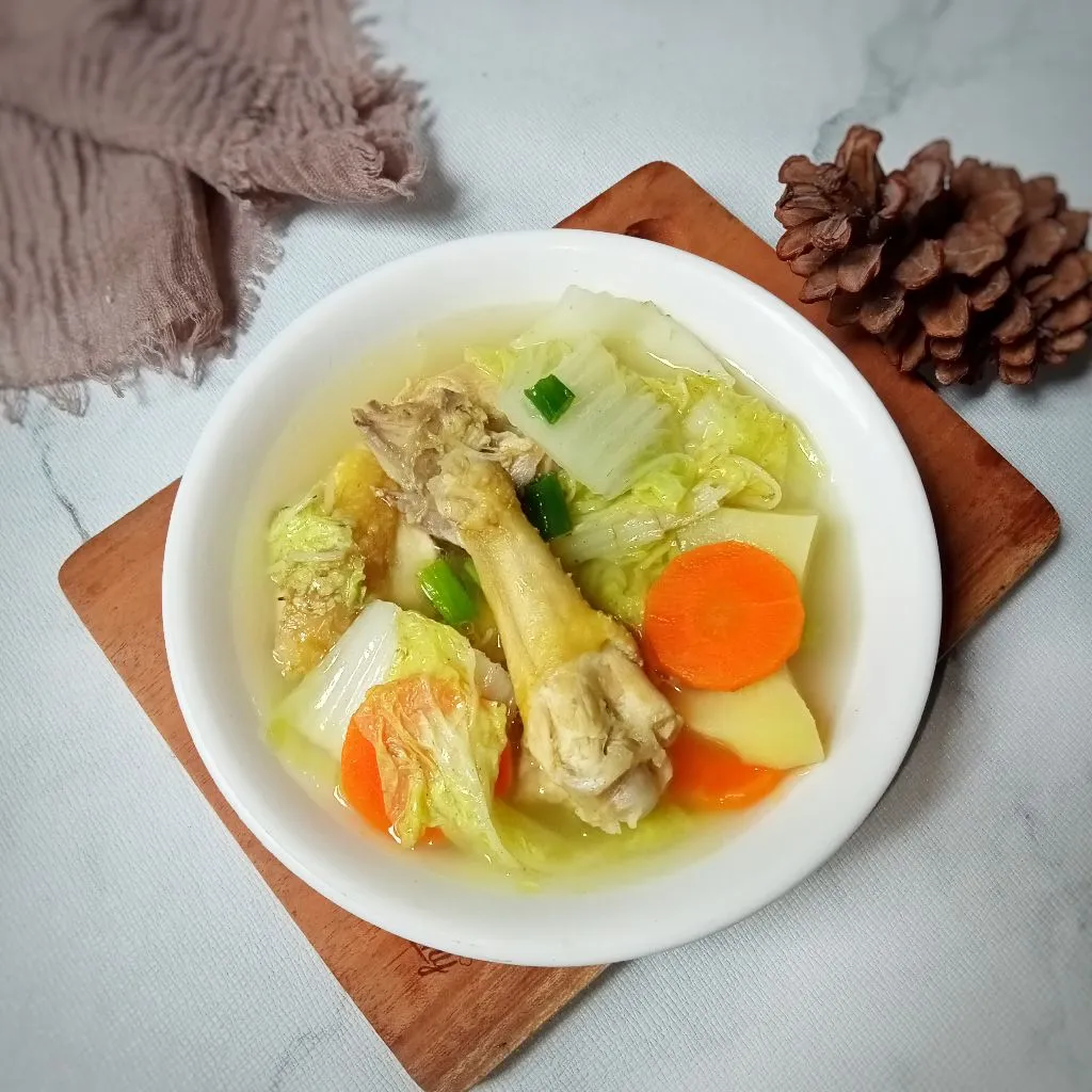 Resep Sop Ayam Sawi Putih Sederhana Rumahan di Yummy App