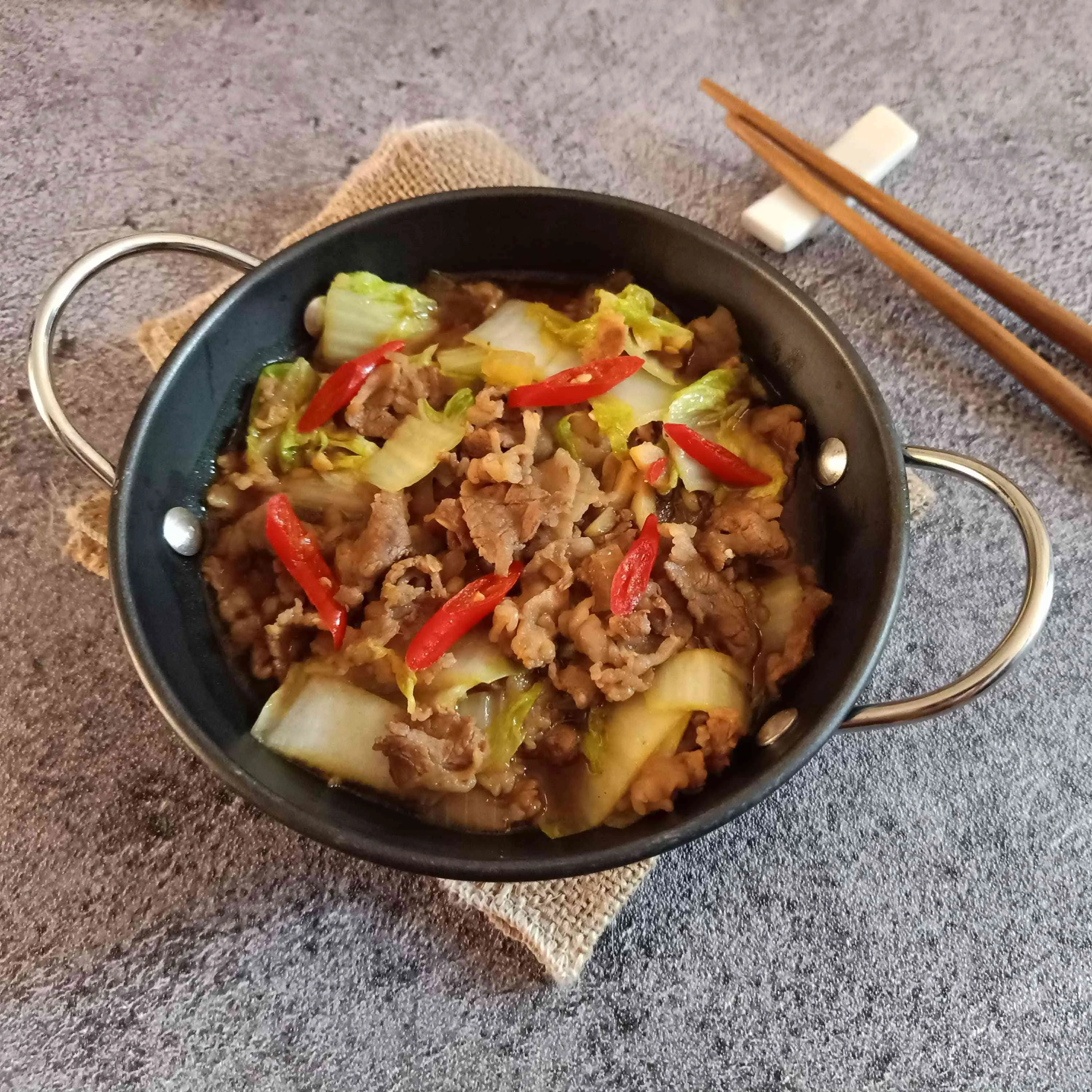 Resep Tumis Beef Slice Sawi Putih Sederhana Rumahan Di Yummy App