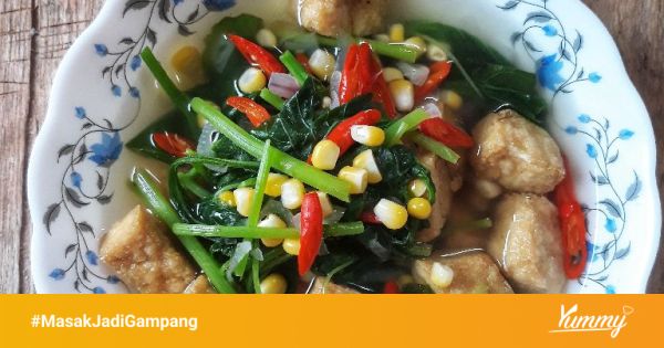 Resep Bening Bayam Jagung Sederhana Rumahan Di Yummy App