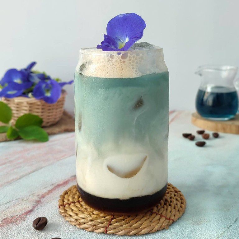 Resep Anchan Coffee (Kopi Biru) #KREASIKOPI Sederhana Rumahan di Yummy App
