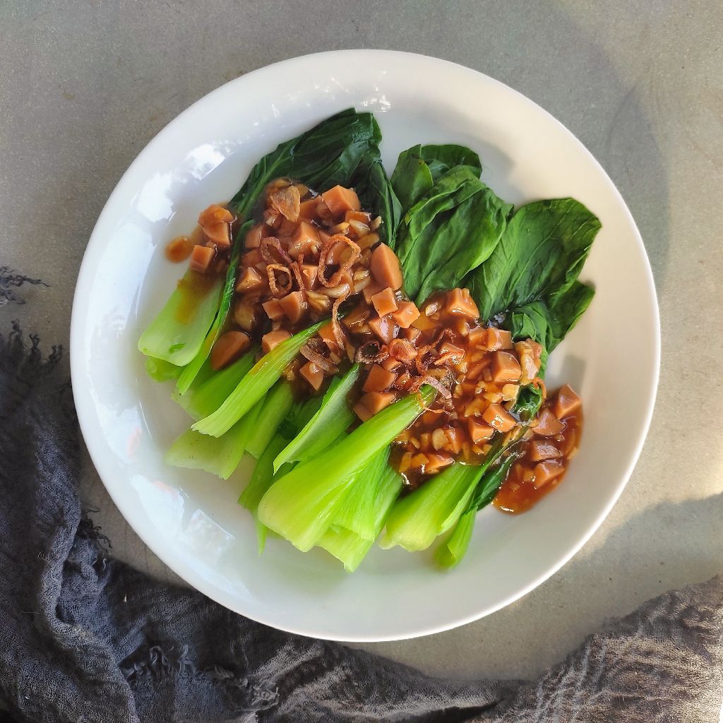 Resep Pakcoy with Garlic Sauce Sederhana Rumahan di Yummy App