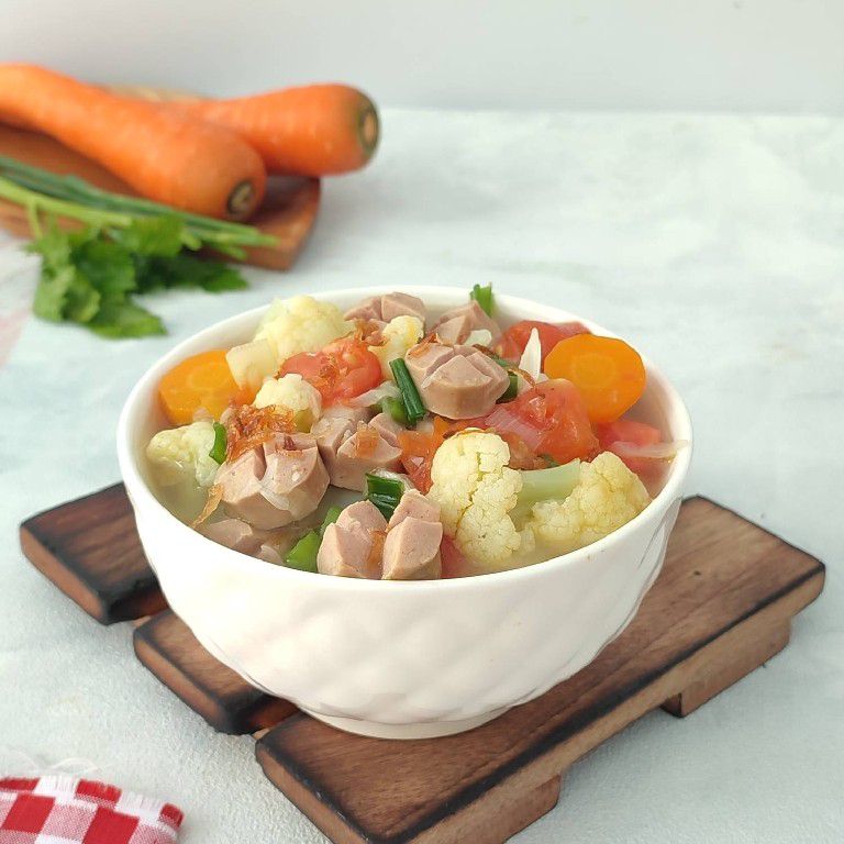 Resep Sup Bunga Kol Wortel Sosis Sederhana Rumahan di Yummy App