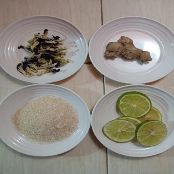 Resep wedang jahe jeruk telang Sederhana Rumahan di Yummy App Resep wedang jahe jeruk telang Sederhana Rumahan di Yummy App