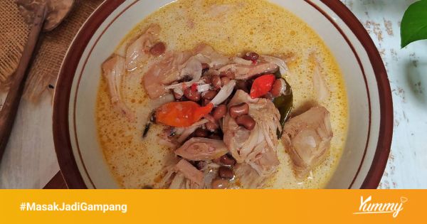 Resep Lodeh Tewel Kacang Tholo Sederhana Rumahan Di Yummy App