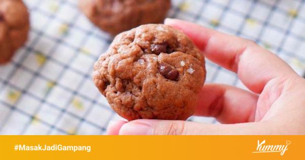 Resep Vegan Double Chocolate Chips Cookie Sederhana Rumahan Di Yummy App