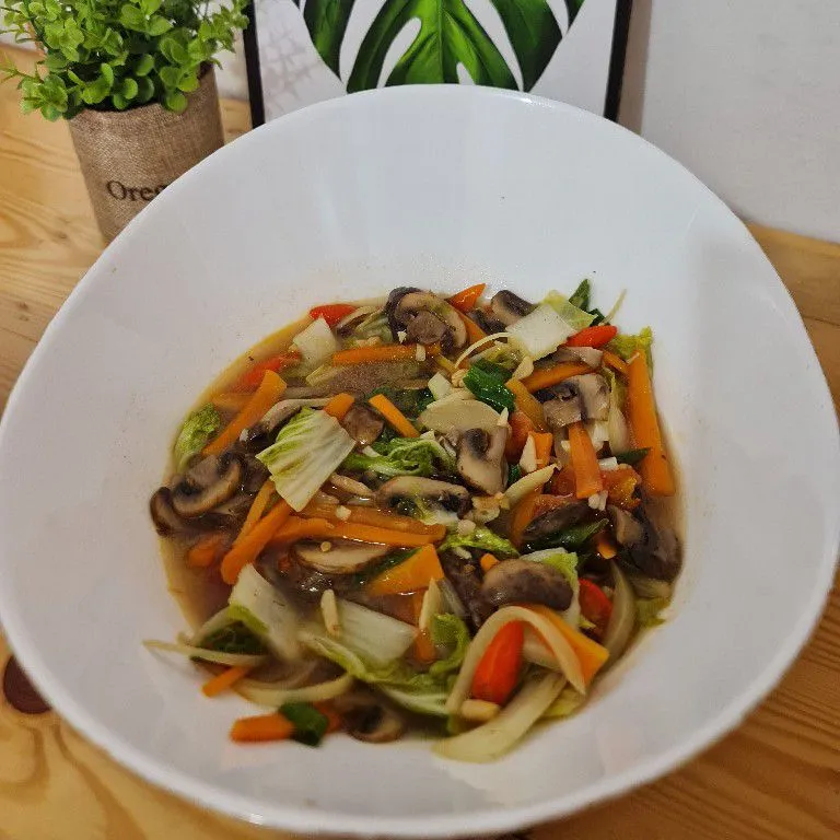 Resep Tumis Sawi Wortel Jamur Sederhana Rumahan Di Yummy App