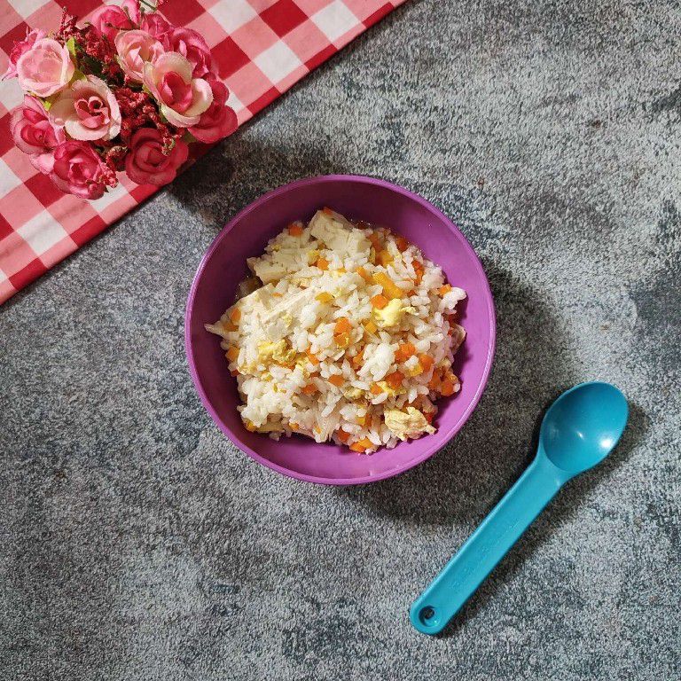 Resep MPASI 1y+ Nasi Tim Ikan Teri Sederhana Rumahan di Yummy App