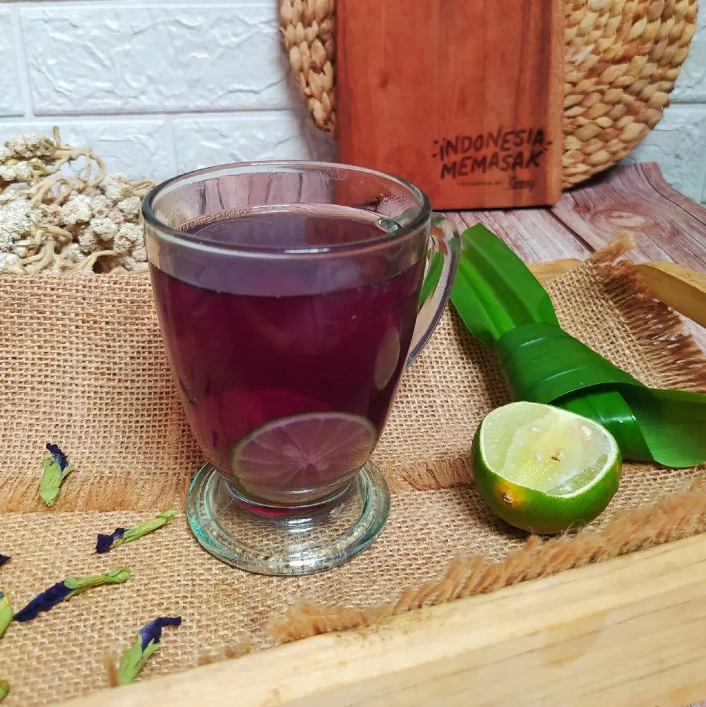 Resep Teh Telang Pandan Nipis Sederhana Rumahan Di Yummy App