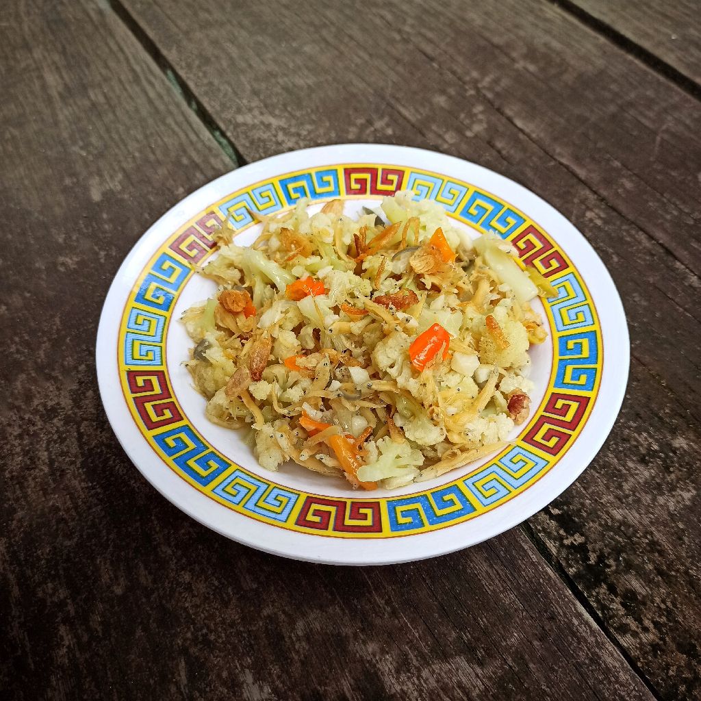 Resep Oseng Bunga Kol Teri Putih Sederhana Rumahan di Yummy App