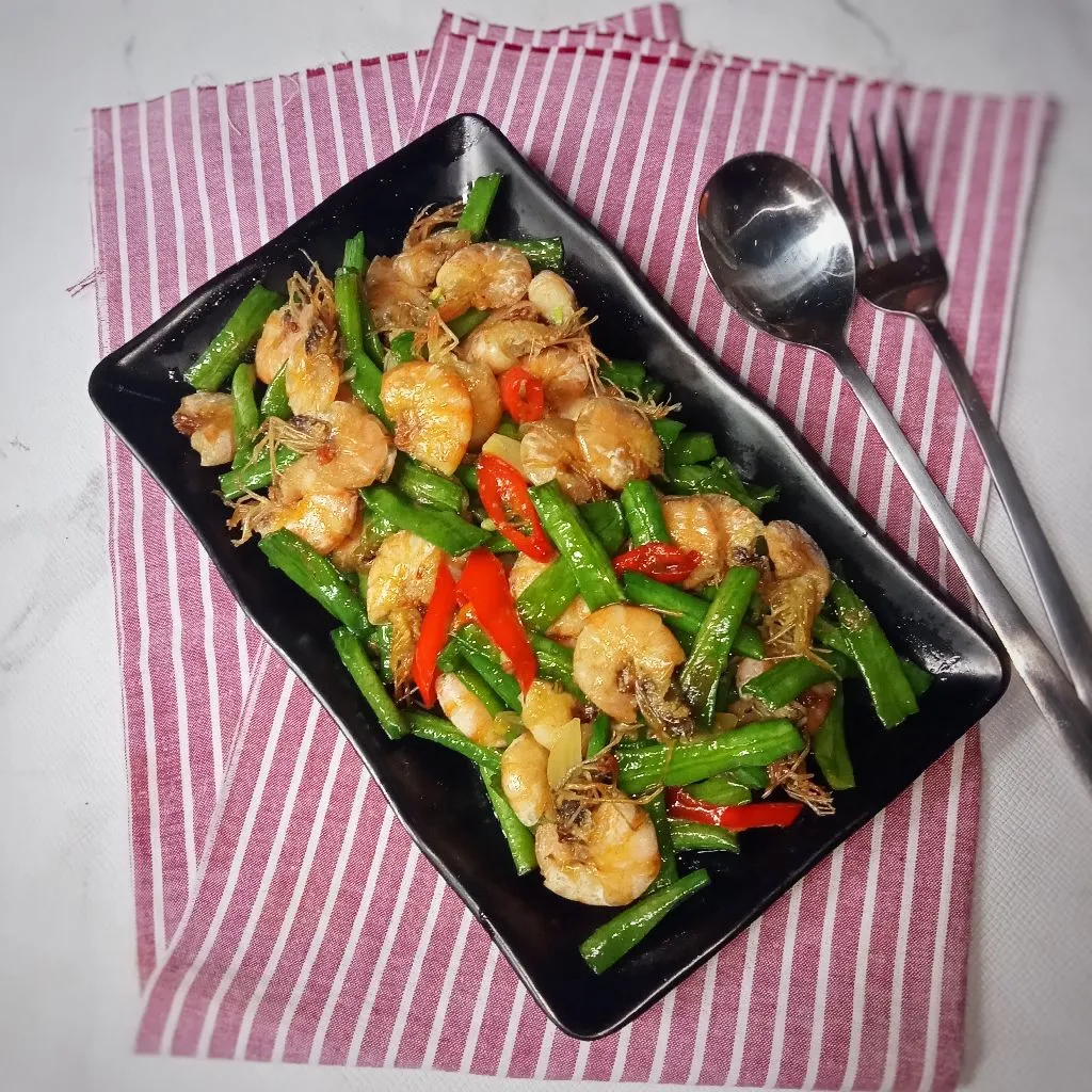 Resep Oseng Udang Kacang Panjang Sederhana Rumahan di Yummy App