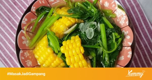 Resep Bening Bayam Jagung Sederhana Rumahan Di Yummy App