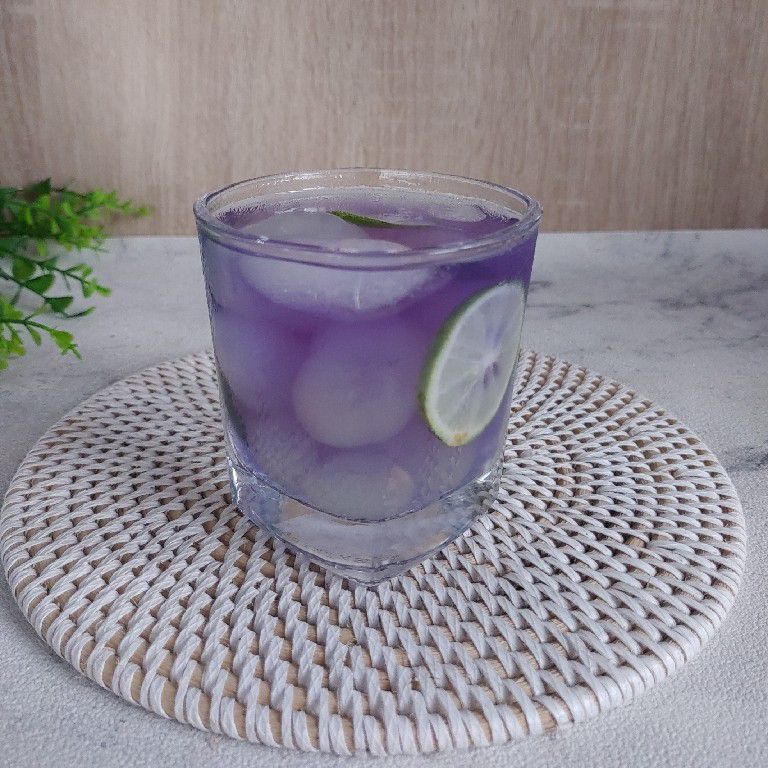Resep Ice Longan Blue Pea Sederhana Rumahan di Yummy App
