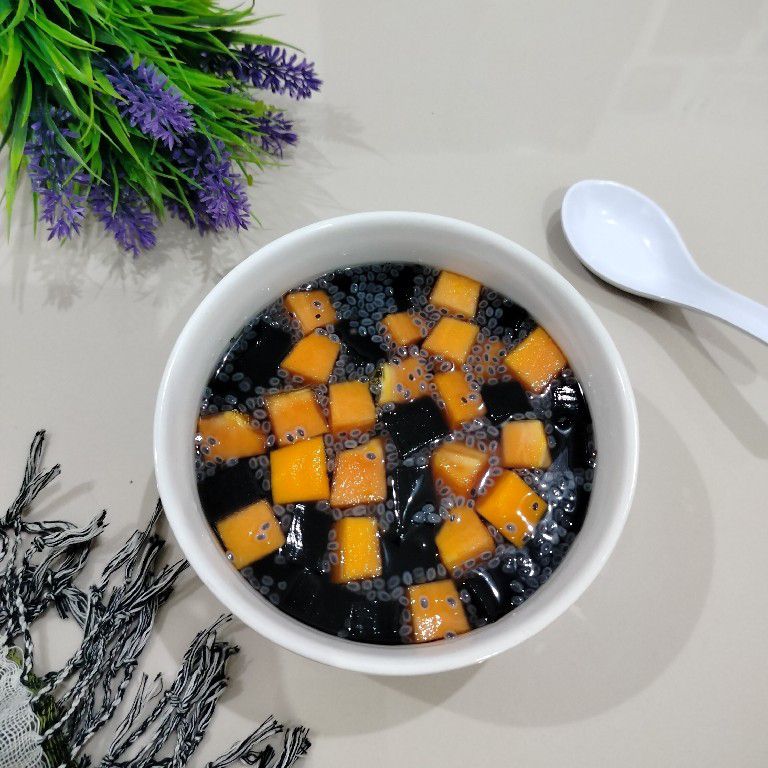 Resep Wedang Cincau Pepaya Selasih Sederhana Rumahan Di Yummy App