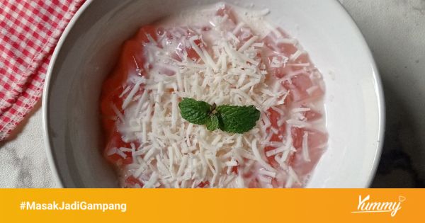 Resep Salad Jelly Strawberry Sederhana Rumahan Di Yummy App