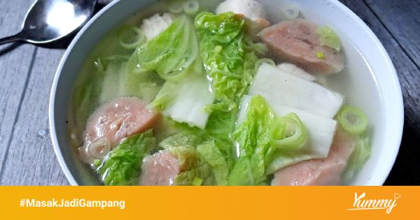 Resep Sup Sawi Putih Sederhana Rumahan Di Yummy App
