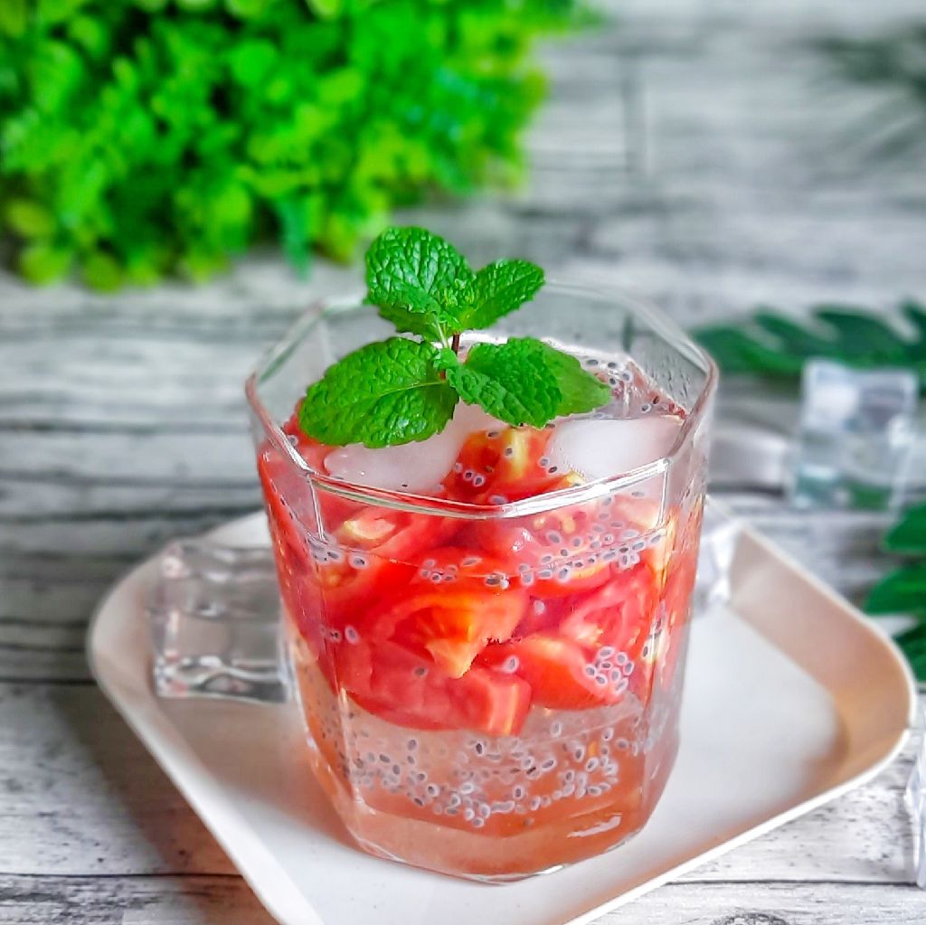 Resep Es Tomat Selasih Sederhana Rumahan Di Yummy App