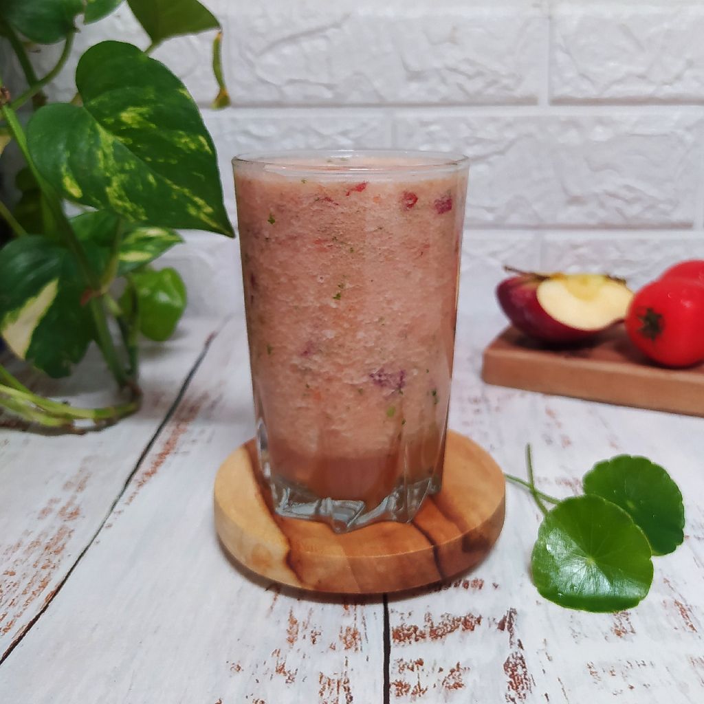 Resep Smoothies Apel Tomat Pegagan Sederhana Rumahan Di Yummy App