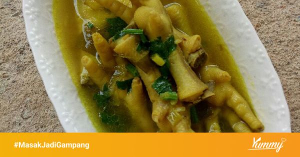 Resep Ceker Kuah Kuning Sederhana Rumahan Di Yummy App