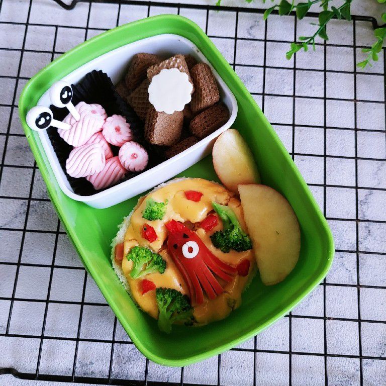 Resep Bento Roti Oktopus Sederhana Rumahan di Yummy App