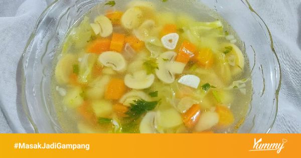 Resep Sop Jamur Kancing Sederhana Rumahan Di Yummy App