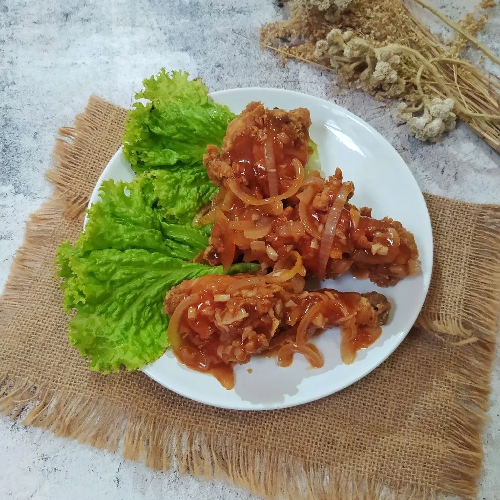 Resep Ayam Crispy Saus Barbeque Yummyxtrapoint Sederhana Rumahan Di