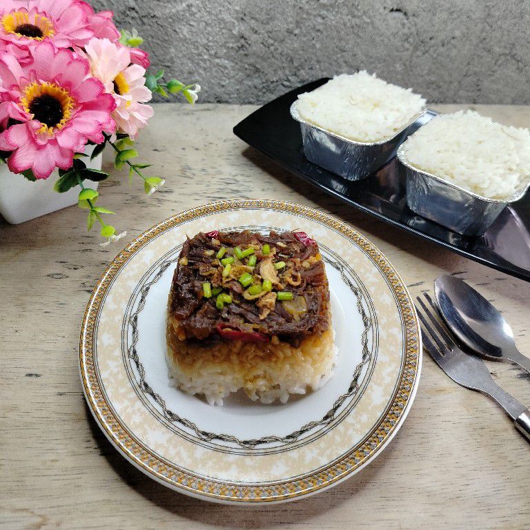 Resep Nasi Tim Daging Sapi Kecap #YummyXtraPoint Sederhana Rumahan di ...