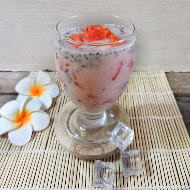 Resep Es Pepaya Selasih Sederhana Rumahan Di Yummy App