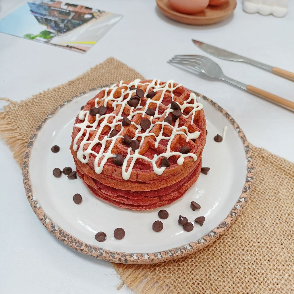 Resep Red Velvet Waffles Sederhana Rumahan di Yummy App
