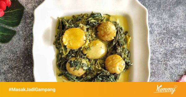 Resep Gulai Daun Ubi Jengkol Cabai Rawit Sederhana Rumahan Di Yummy App