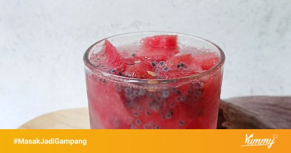 Resep Es Semangka Soda Sederhana Rumahan Di Yummy App