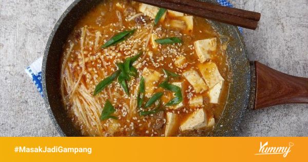 Resep Mapo Tahu Enoki Pedas Sederhana Rumahan Di Yummy App