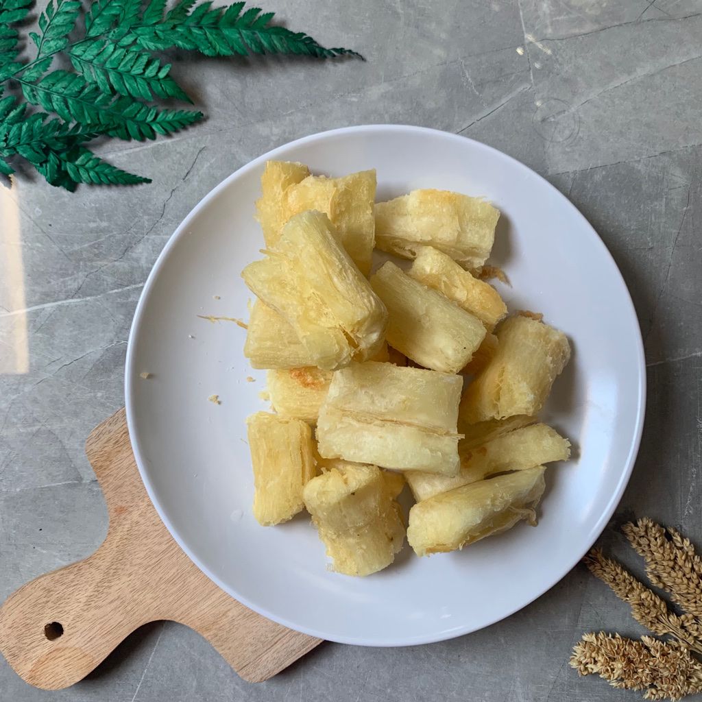 Resep Singkong goreng mentega Sederhana Rumahan di Yummy App