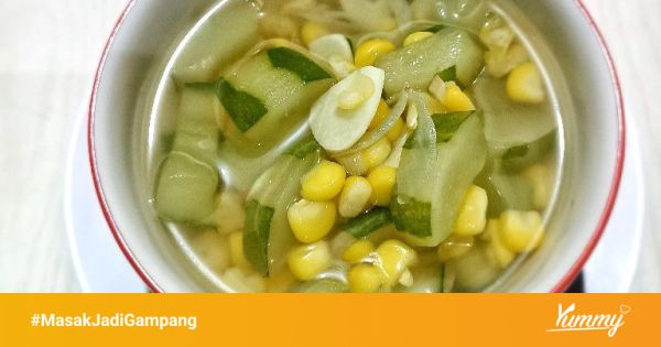 Resep Sayur Bening Timun Jagung Sederhana Rumahan Di Yummy App