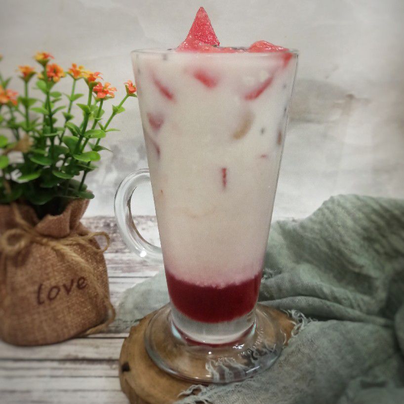 Resep Es Semangka Susu Sederhana Rumahan Di Yummy App